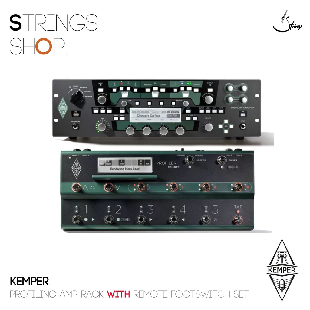 Kemper Profiling Amp Rack + Remote Footswitch Set | Shopee Thailand