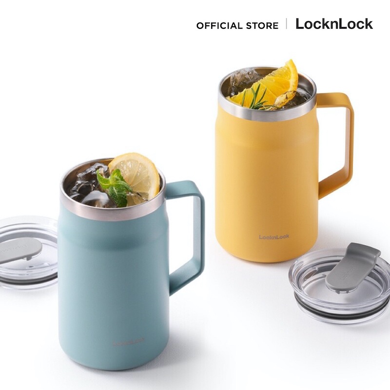 LocknLock แก้วน้ำเก็บอุณหภูมิ Metro Mug ความจุ 600 ml. รุ่น LHC4282 ...