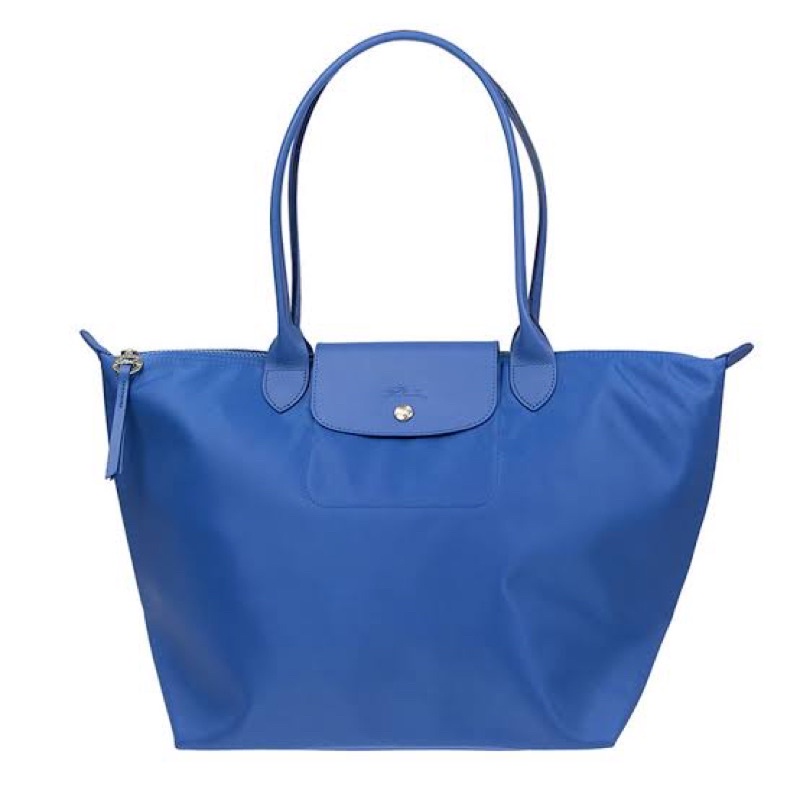 ของแท้ Longchamp Neo Size S รุ่นใหม่ปรับสายสั้นยาวได้ สีฟ้า Blue ...