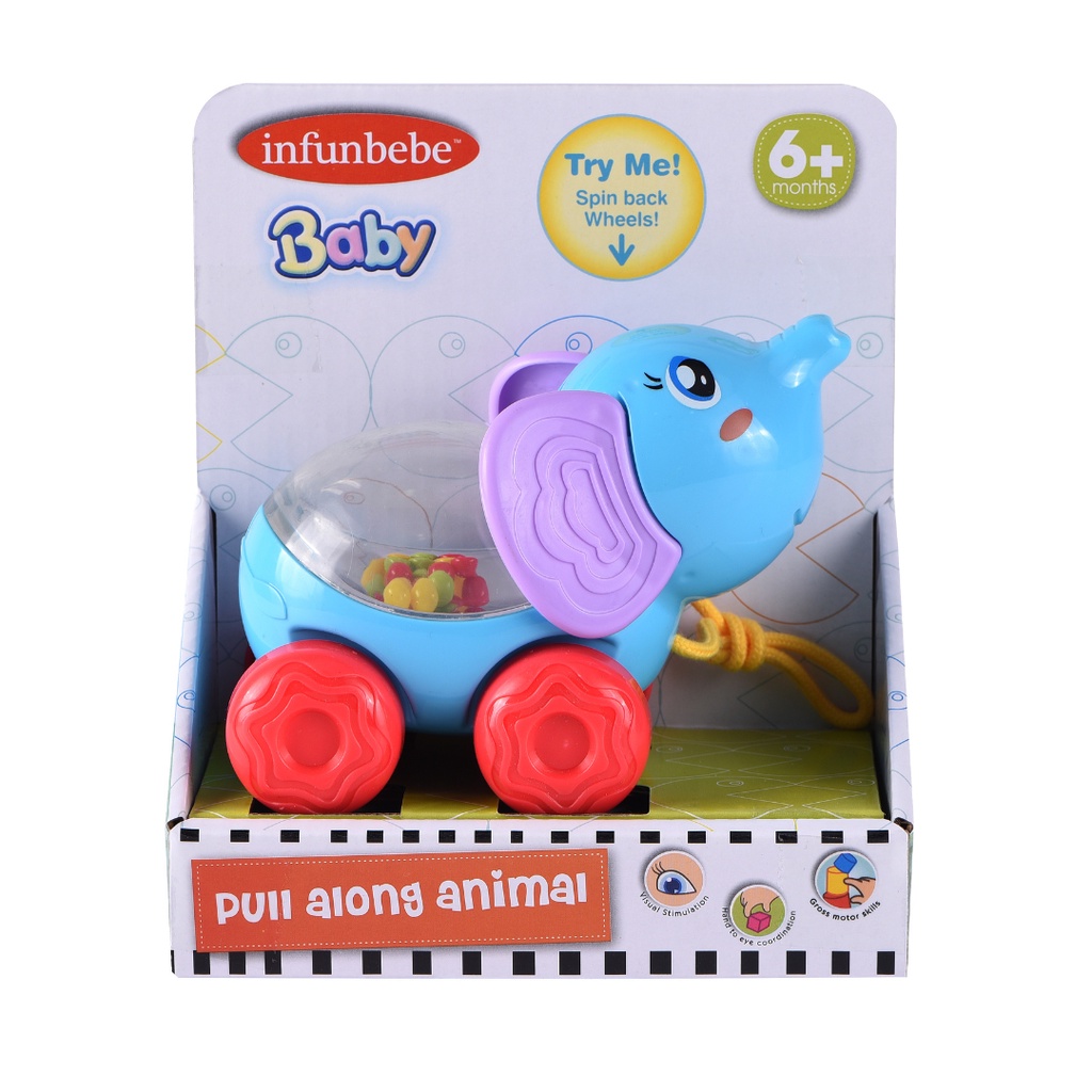 Wel-B x Infunbebe Pull Along Animal Rabbit (รถลากรูปกระต่าย) - ของเล่น ...