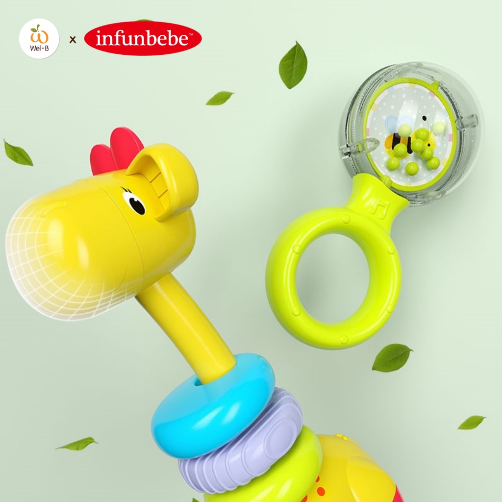 Wel-B x Infunbebe Flip and Grip Rattle (ของเล่นเขย่ามือ) - ของเล่นเขย่า ...