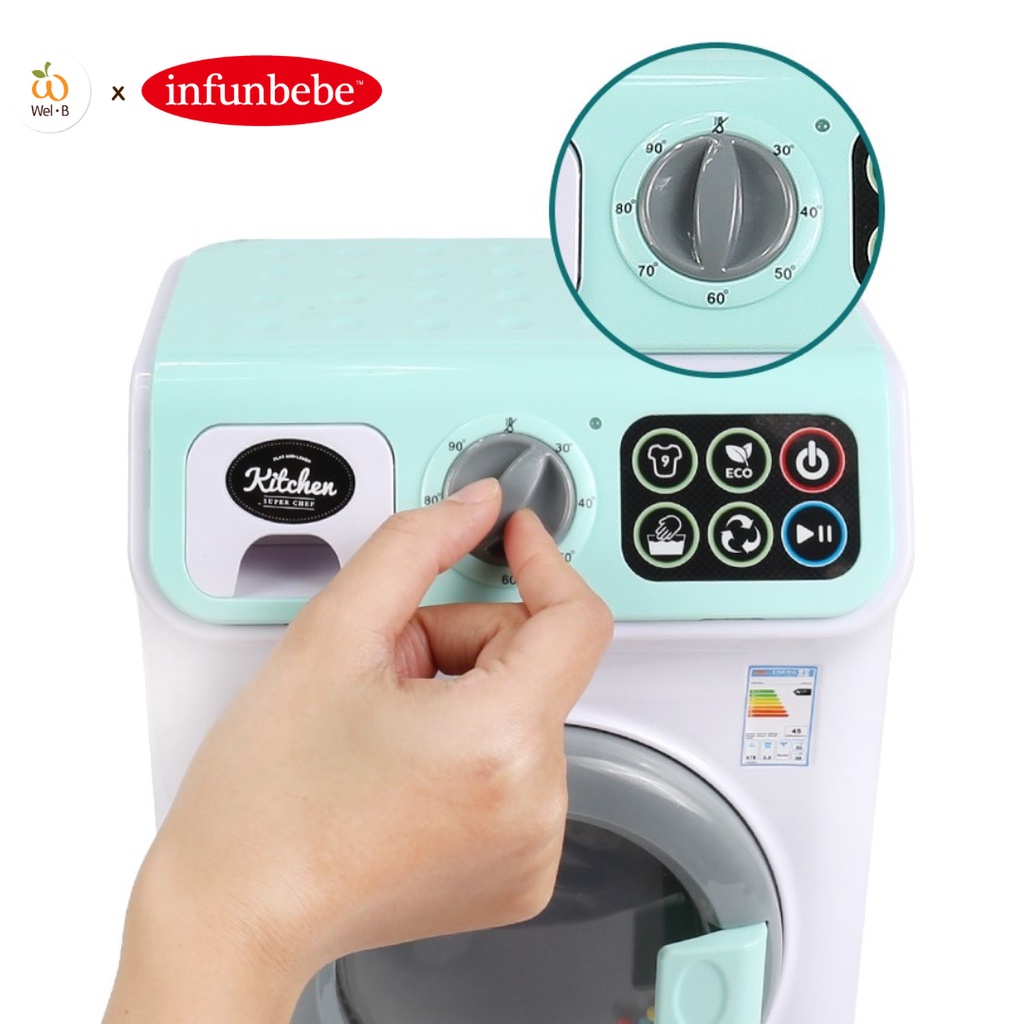 Wel-B x Infunbebe Washing Machine เครื่องซักผ้าของเล่น (RP88789) - ของ ...