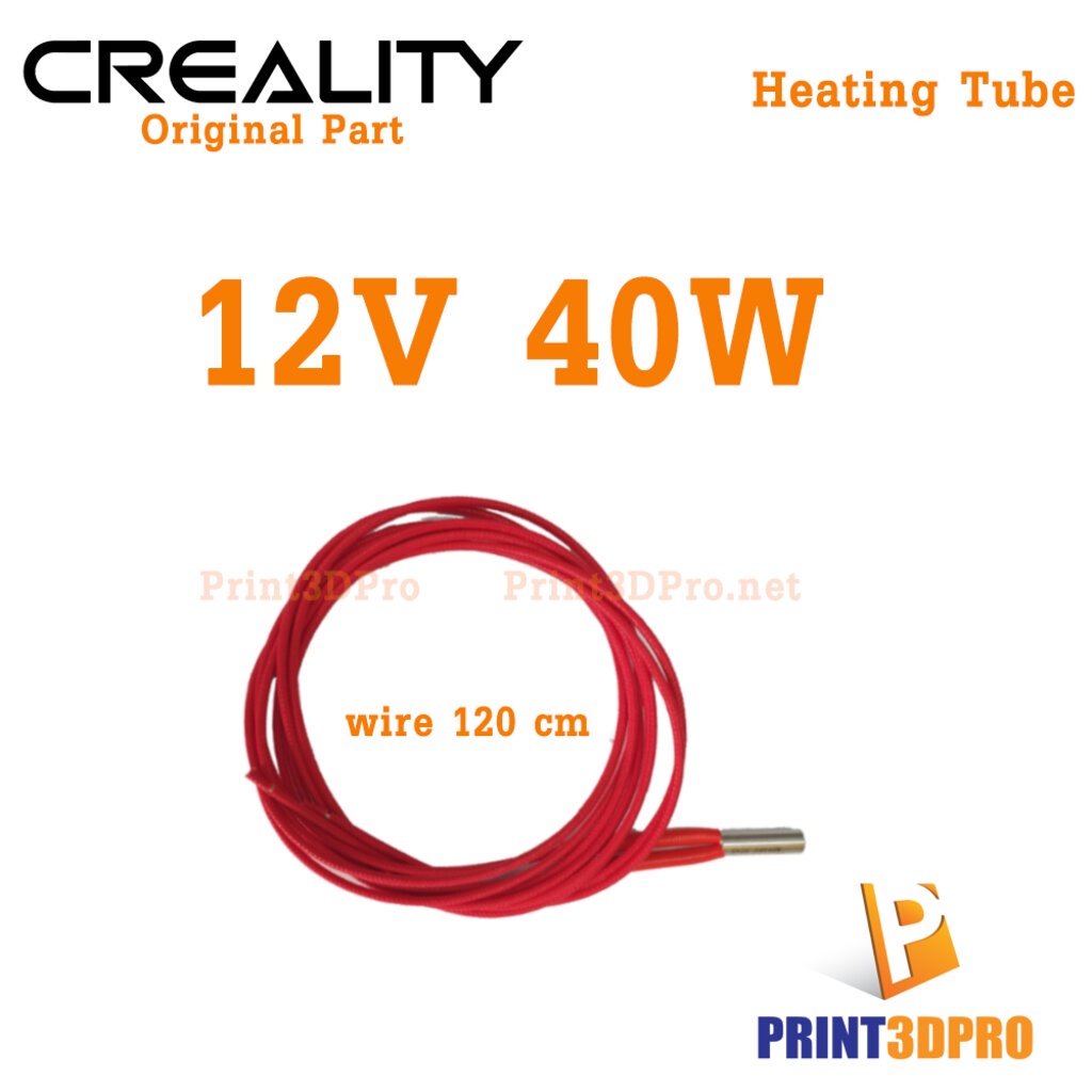 Creality Part Heating Tube 12V 40W Wire 120cm - print3dpro - ThaiPick