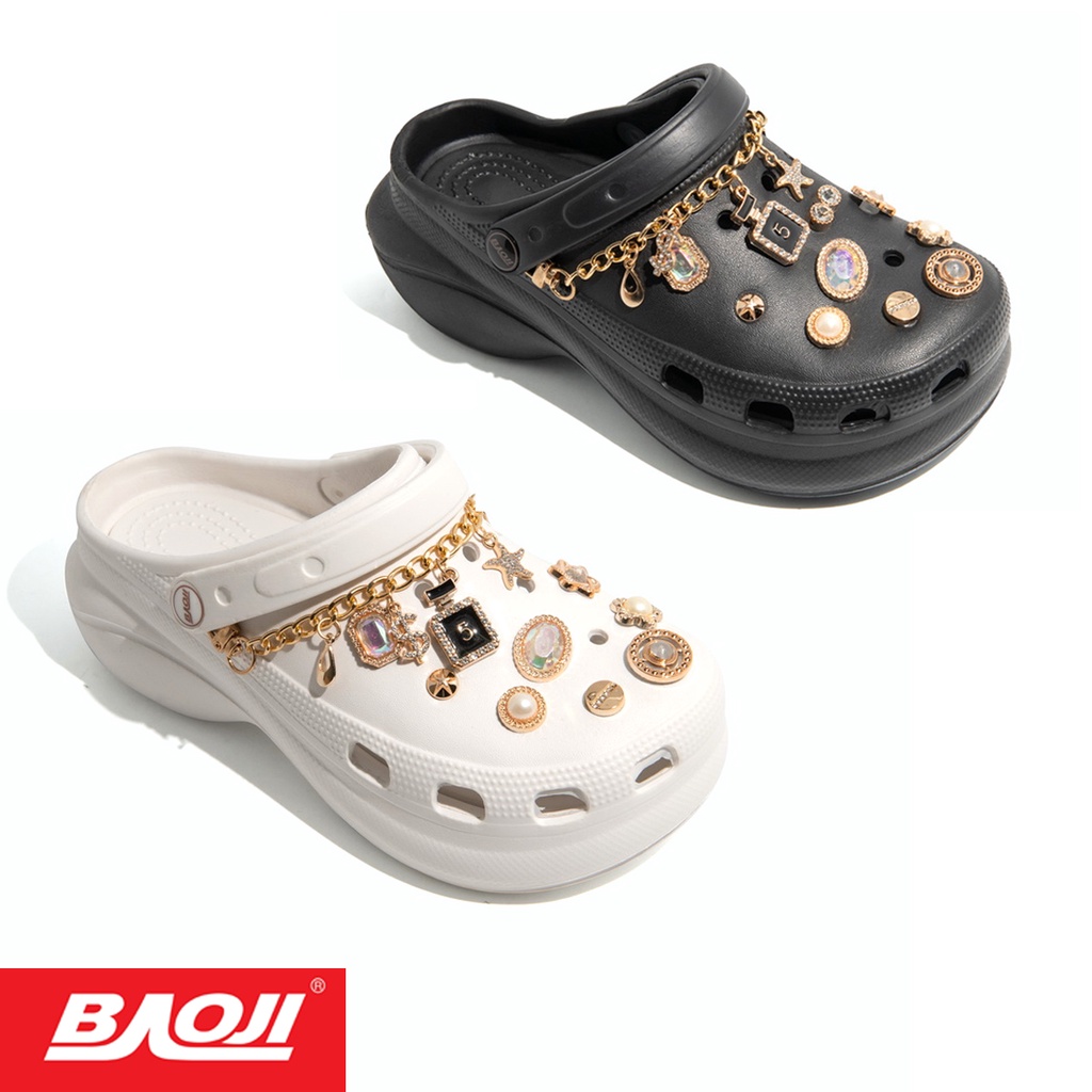 ส่วนลด 100 บาท รองเท้าแตะ รองเท้าหัวโตหญิง BAOJI B037-123 ...