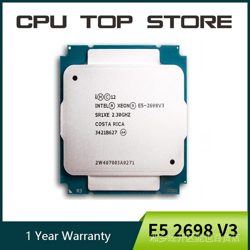 ซ็อกเก็ตโปรเซสเซอร์ Intel Xeon E5 2698 V3 SR1XE 2.3Ghz 16 Core 135W LGA ...