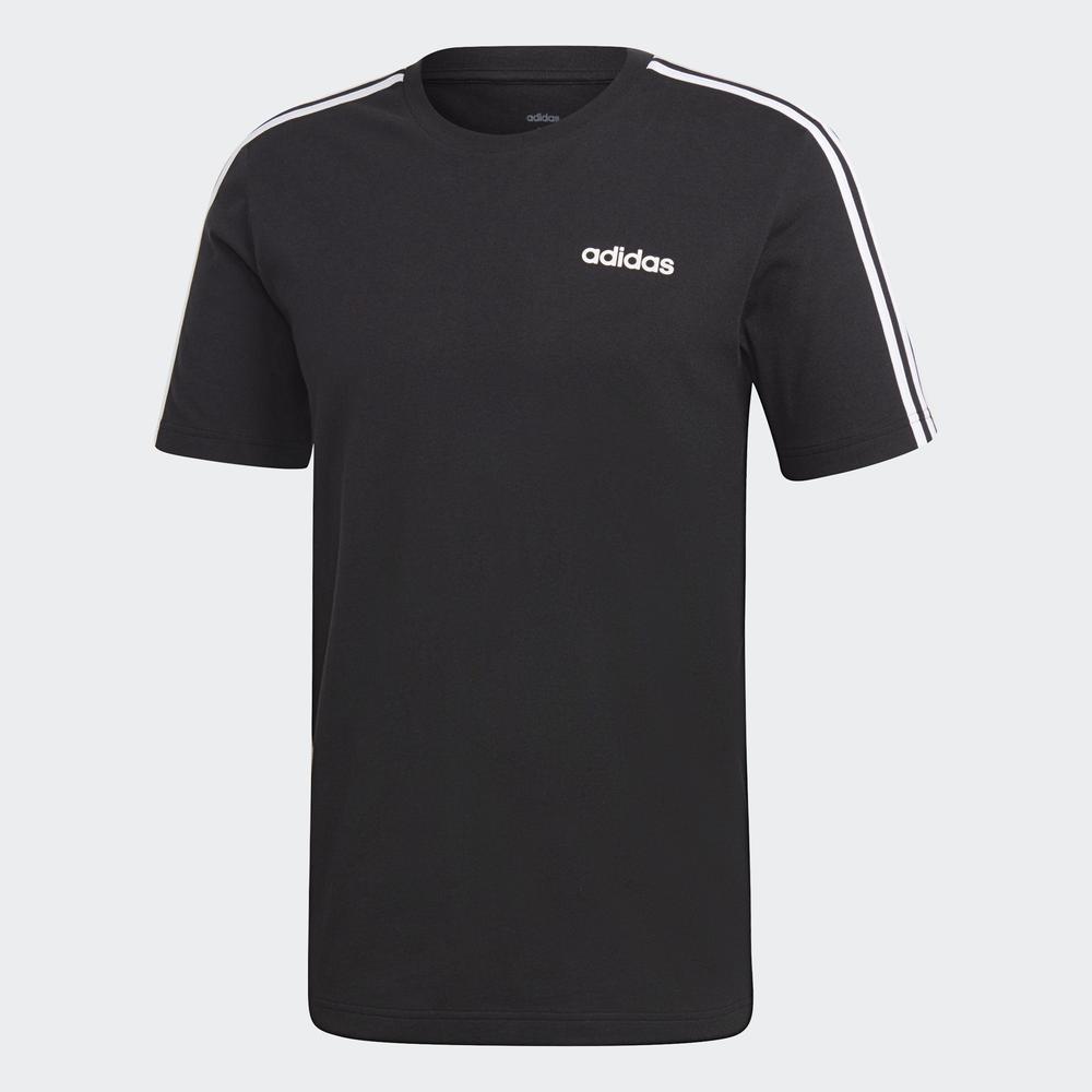 adidas Essentials 3-Stripes T-Shirt ผู้ชาย สีเทา DU0442 - adidas - ThaiPick