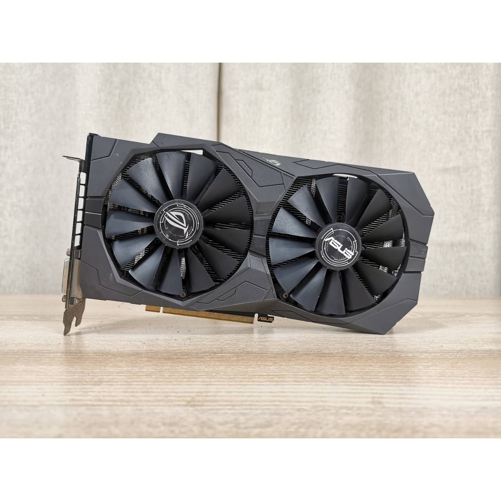 การ์ดจอ(graphic card) ASUS strix radeon RX570 4GB GDDR5 (ต่อไฟเพิ่ม 8 ...