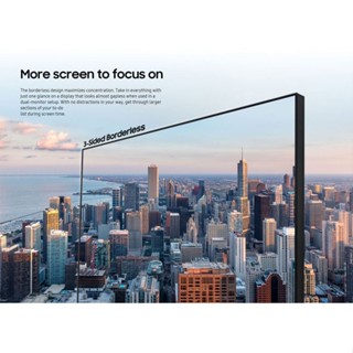 SAMSUNG LF24T450F 24inch Flat Monitor 75Hz Pivot LED Blue Light ...