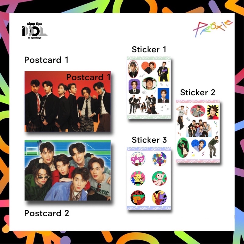 [Instock] Proxie - Postcard / Stickers 2nd Single Edition | Shopee Thailand