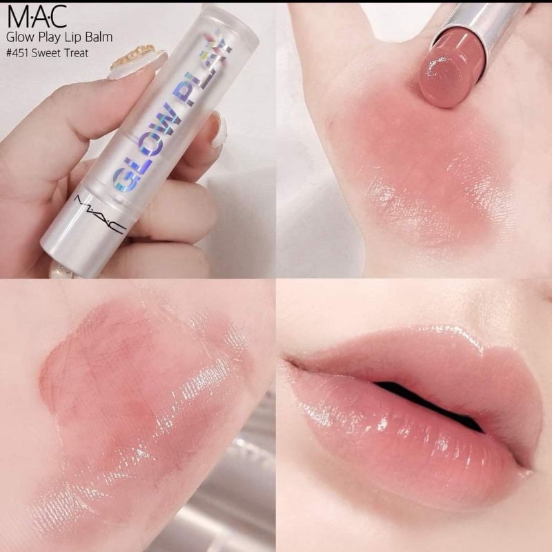OCT02 ส่งฟรี MAC COSMETICS Glow Play Lip Balm 3.6g แต่งเติมสีสันป๊อป ...