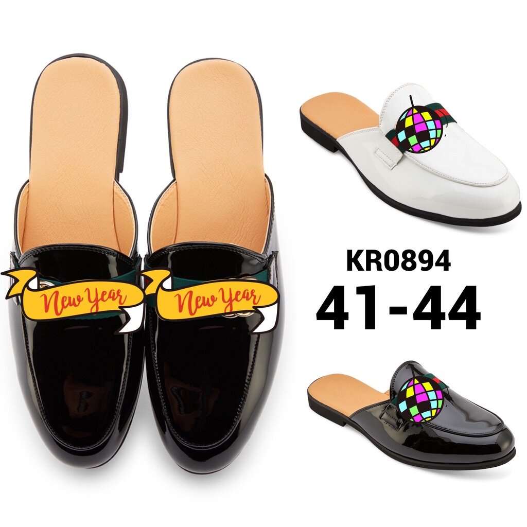 รองเท้าไซส์ใหญ่ 41-46 EU Mule Shoes แตะสวมไซส์ใหญ่ KR0894 | Shopee Thailand