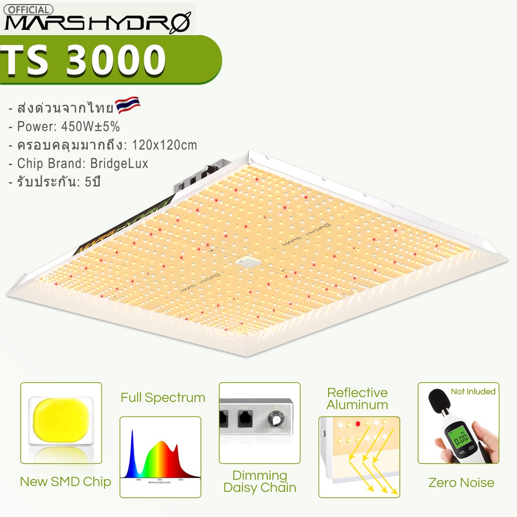 Hot Saleส่งฟรีNew Version 2022 Mars Hydro TS 3000 LED Full Spectrum ...