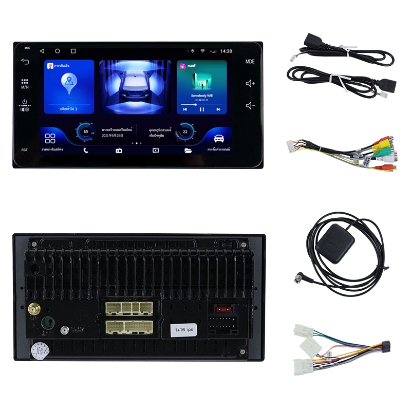 (สินค้าใหม่ล่าสุด)จอตรงรุ่นToyota Wifi แอนดรอยV.10หน้าจอ8นิ้ว ปลั๊กตรง ...