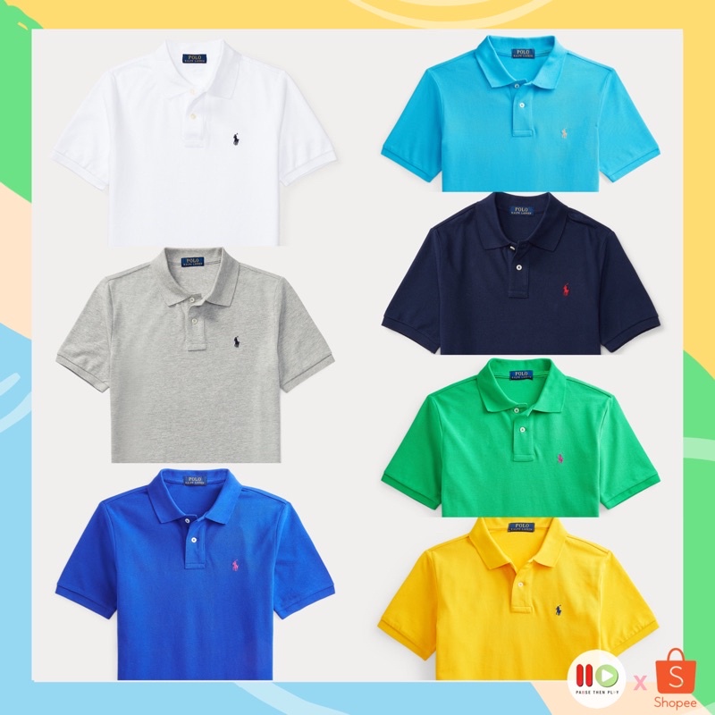 Ralph Lauren Cotton Mesh Polo (Best Seller) เสื้อโปโล ของแท้ 100 ป้าย ...