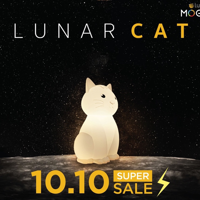 Lunar cat โคมไฟ LED น้องแมวเหมี๊ยว - mogenthailand - ThaiPick