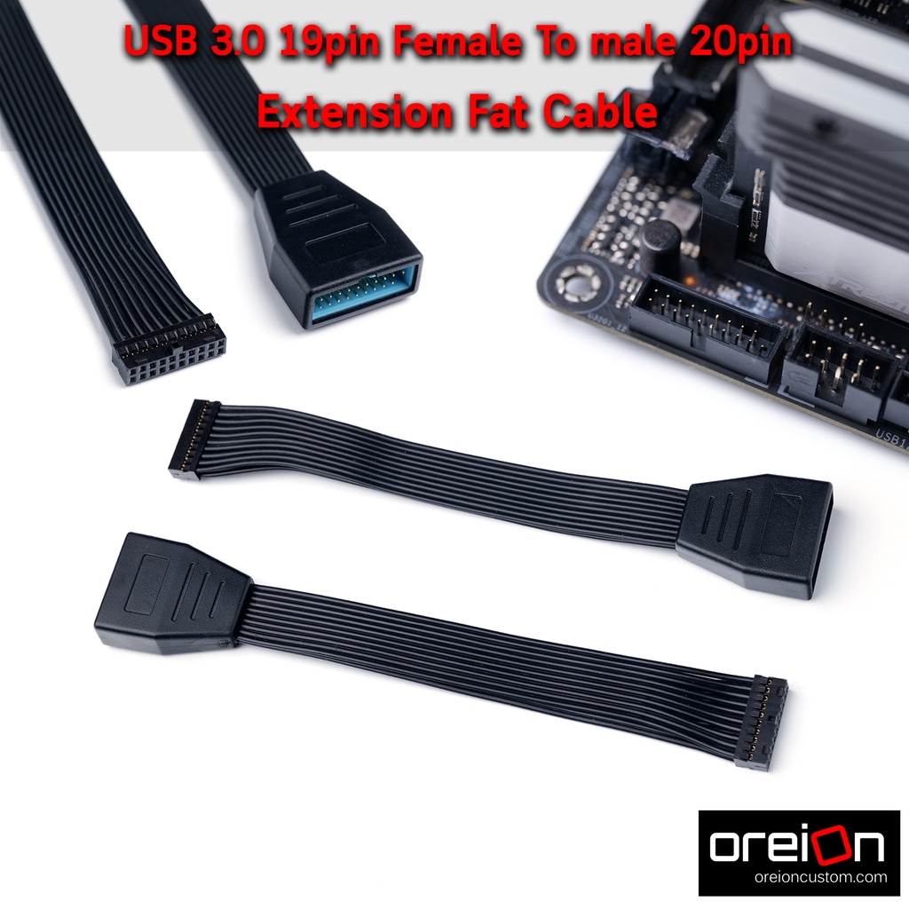 สาย USB 3.0 ต่อความยาว USB 3.0 19pin Male To Female 20pin Extension Fat ...