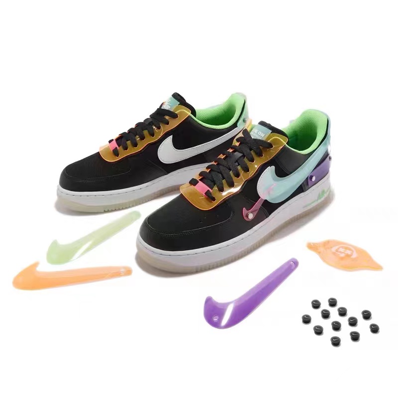 NAIKE DIY AF1 Have a Good Game Air Force One Black Gaming Accessories ...