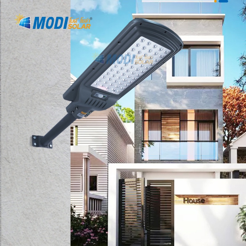 MODI ไฟถนนโซล่าเซลล์ 100W 200W แสงขาว 2000lm ไฟถนนโซล่าเซลล์ ไฟพลังงาน ...