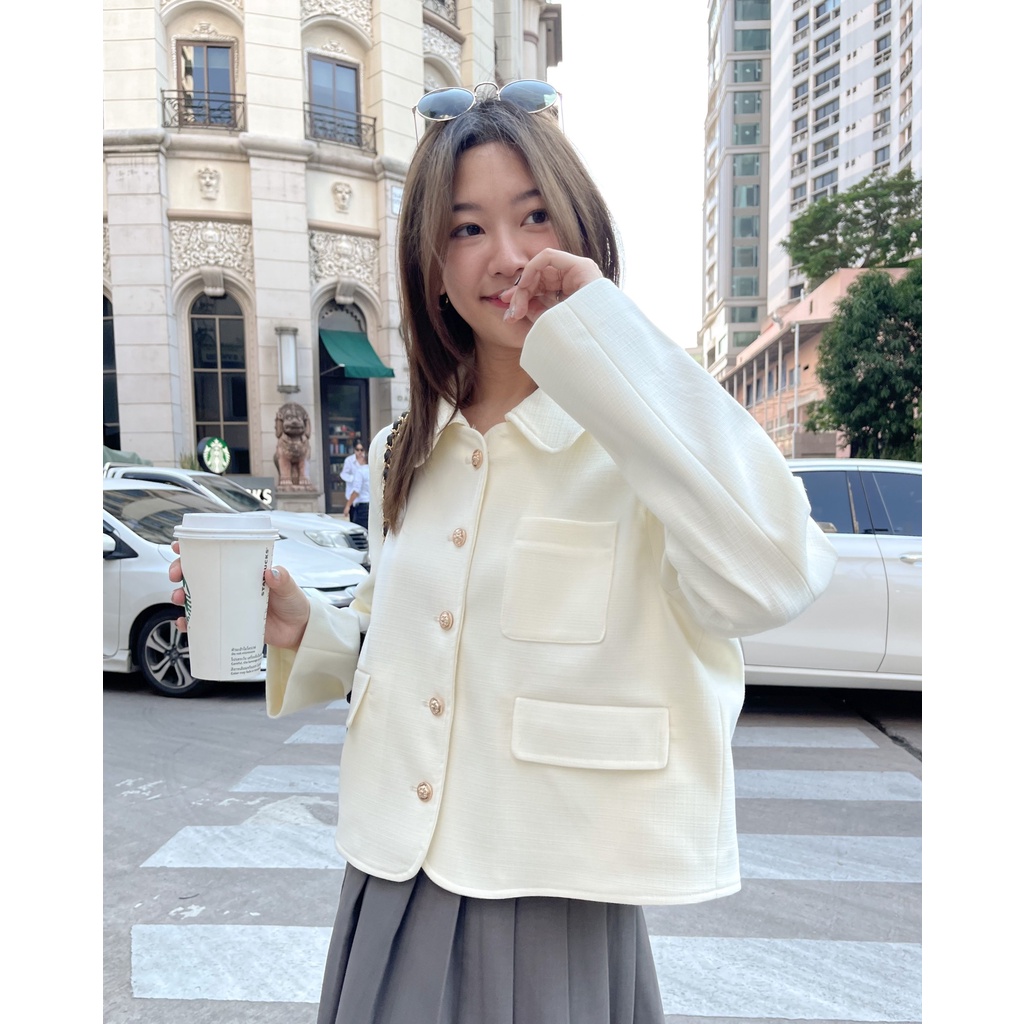 Choosedress A8893 Cherie Tweed Jacket เสื้อกันหนาวแจ็คเก็ต ...