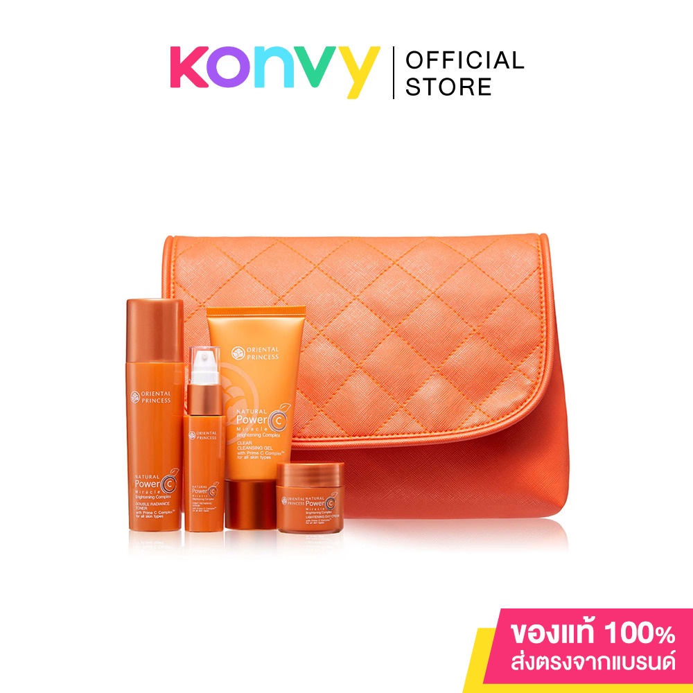 Oriental Princess Natural Power C Set 4 Items Cleansing Gel 50g Toner ...