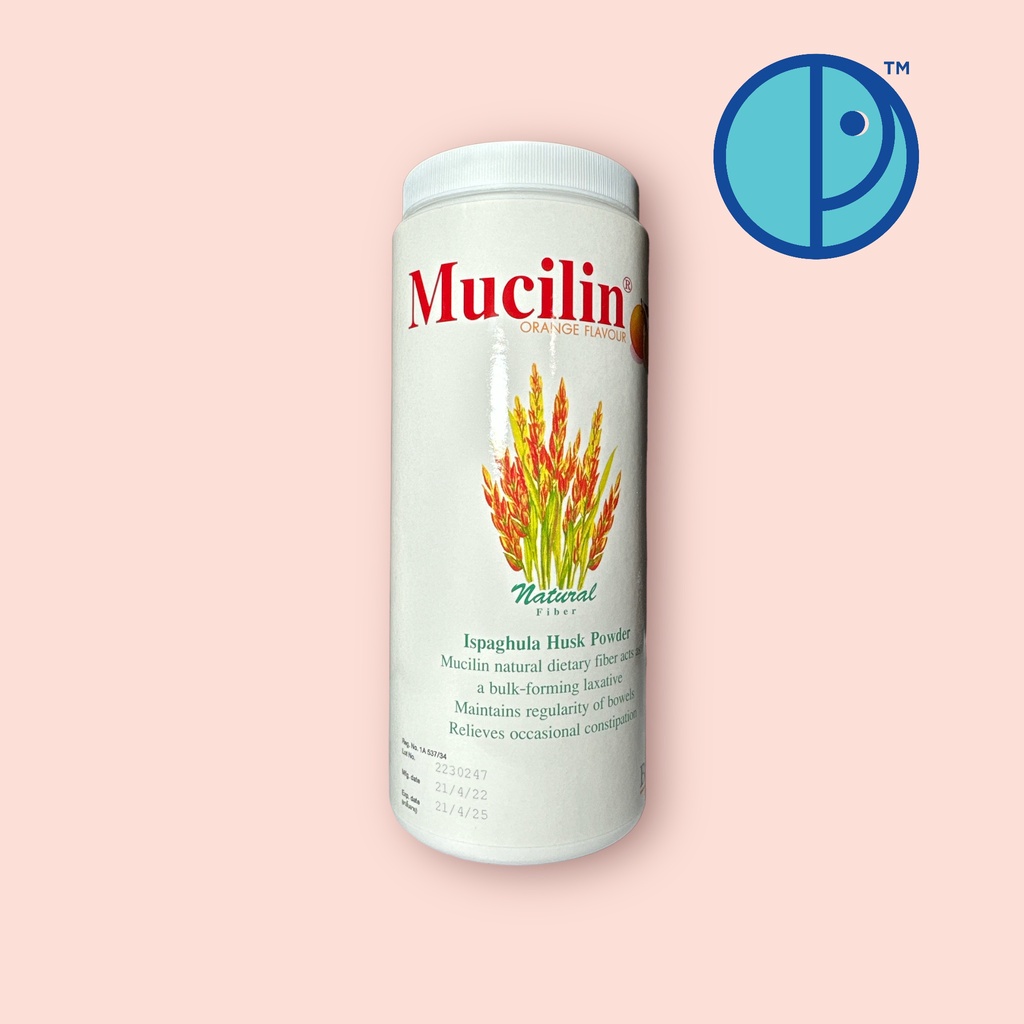 MUCILIN ORANGE FLAVOUR มิวซิลิน ไฟเบอร์ธรรมชาติ รสส้ม ขนาด 400 g ...