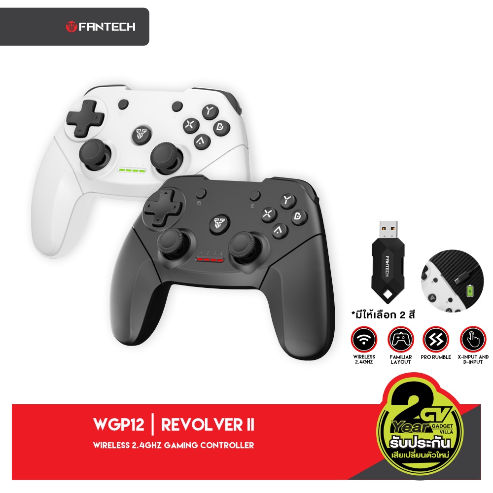 FANTECH WGP12 REVOLVER Wireless 2.4Ghz Gaming Controller จอยเกมมิ่ง ...