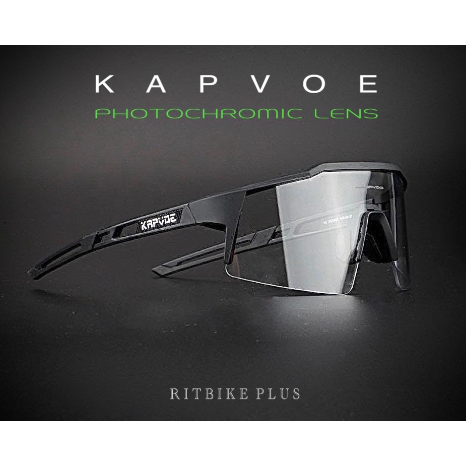ส่งฟรีเลนส์ออโต้ แว่นตาจักรยาน KAPVOE KE9023 Cycling Sunglasses (ออโต้ ...