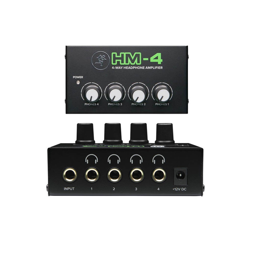 Mackie HM-4 แอมป์หูฟัง แอมป์ขยายหูฟังสำหรับห้องบันทึกเสียง 4 ช่อง 4-Way ...