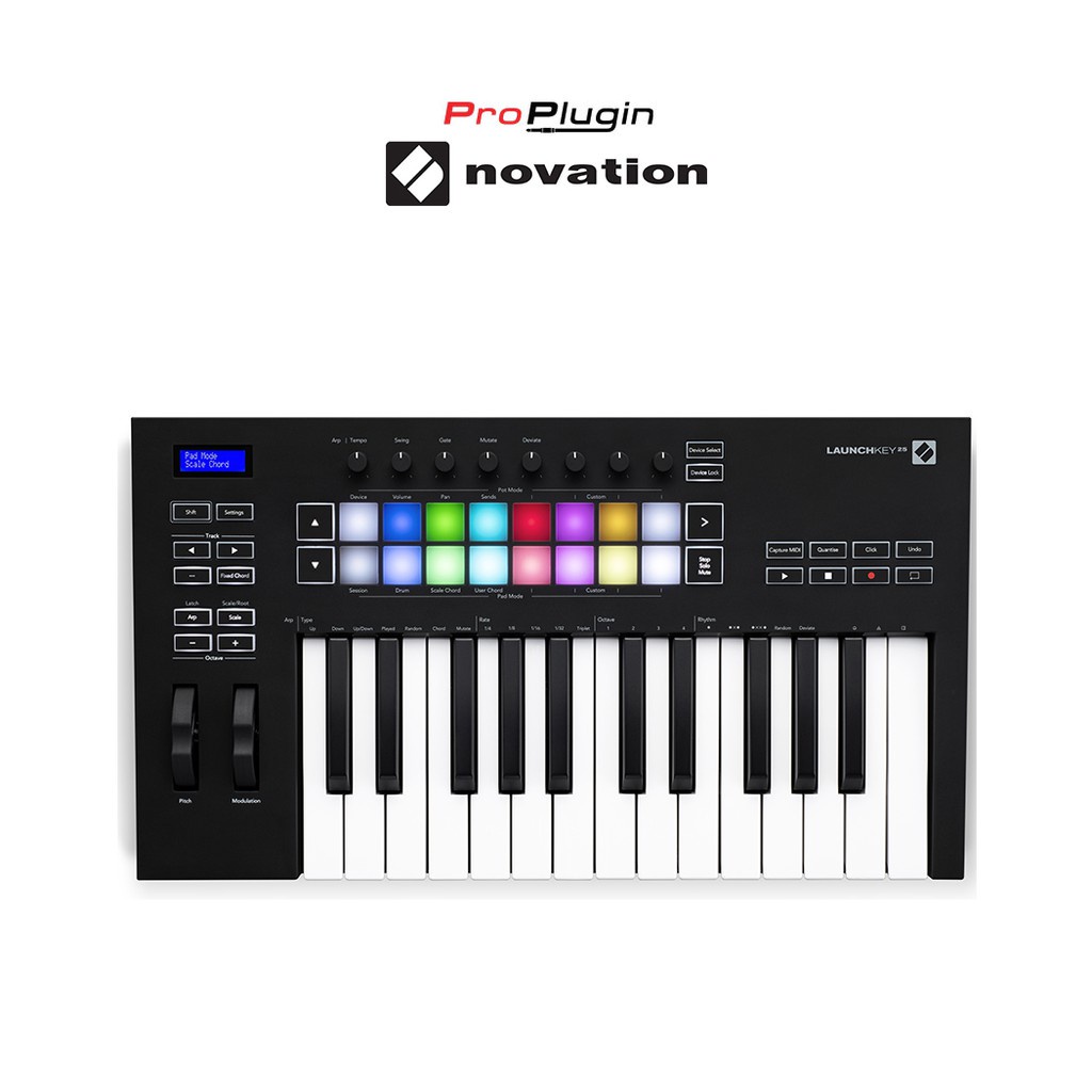 Novation LAUNCHKEY 25 MK3 มิดี้คีย์บอร์ดใบ้ คีย์บอร์ดไฟฟ้า 25 Key แบบ USB Midi Keyboard ...