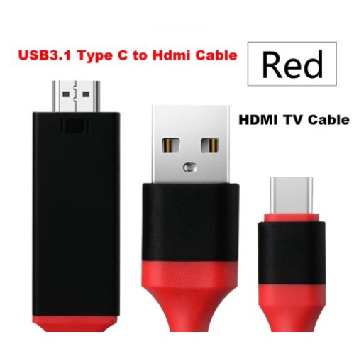 สายเคเบิ้ล USB 3.1 Type C to HDMI Android Phone With Screen HD Video ...