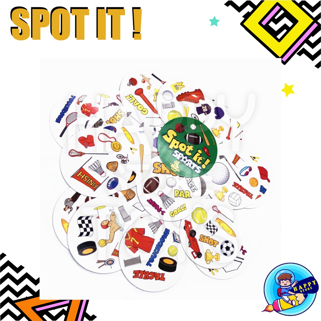 dobble spot it card เกมของเล่น เกมจับคู่ภาพ เกมการ์ด บอร์ดเกม ...