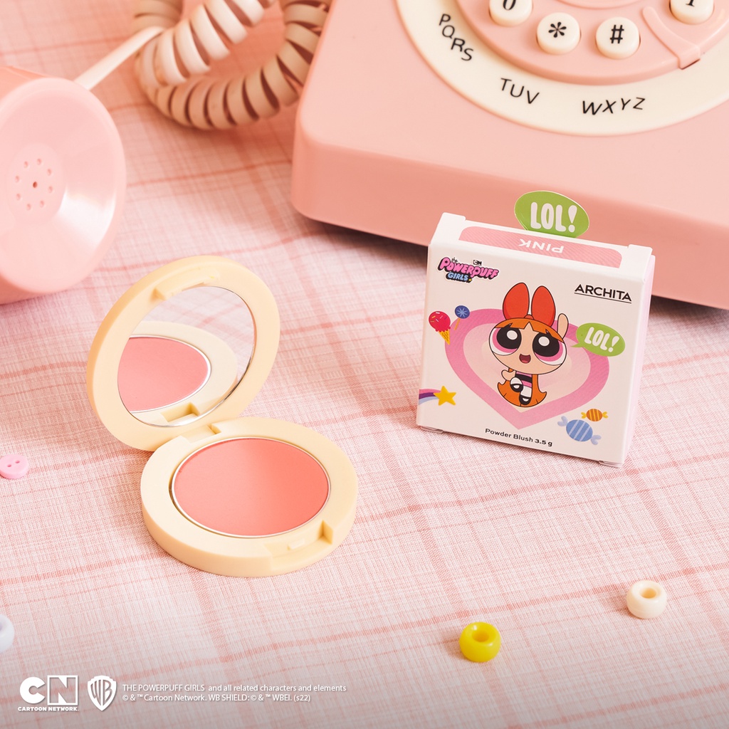 Archita - The Powerpuff Girls Powder Blush [Pink] | Shopee Thailand