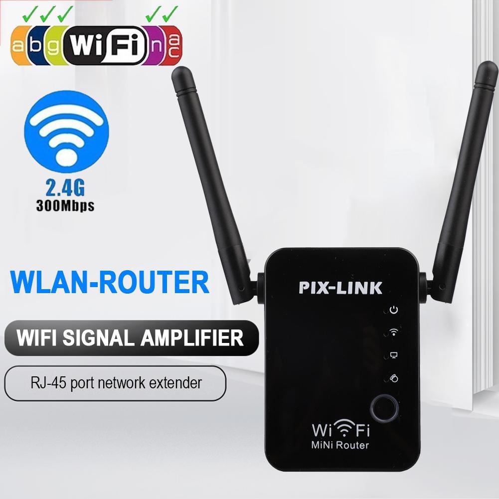 PIX LINK WIRELESS-N LV-WR16 TWO ANTENNAS ตัวขยายสัญญานอินเตอร์เน็ต ini ...