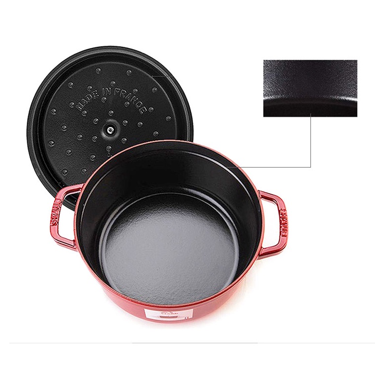 French staub enamel pot cast iron pot soup pot stew pot household ...