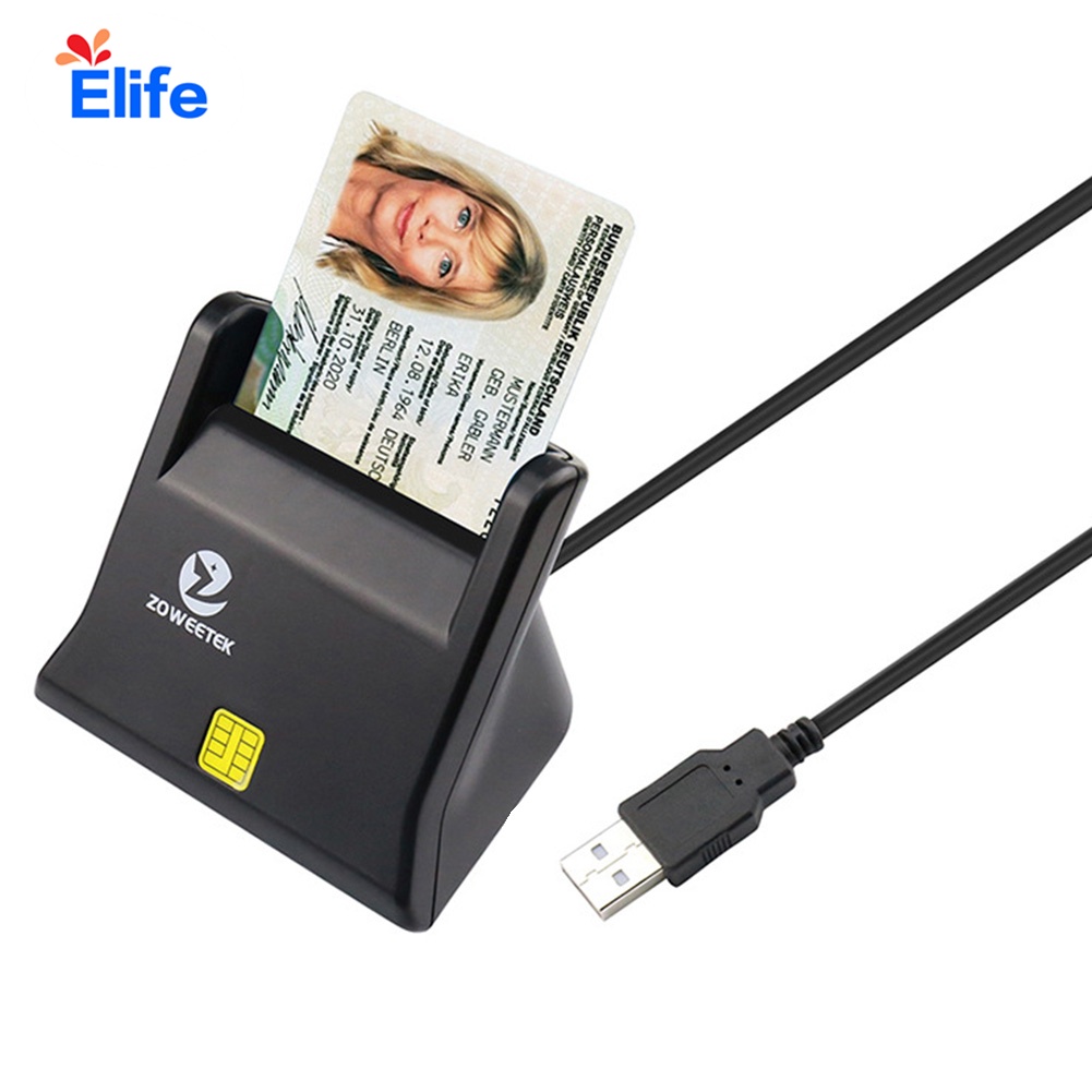 【USB 2.0】Zoweetek รุ่น zw-12026-3 เครื่องอ่านบัตรประชาชน smart card ...
