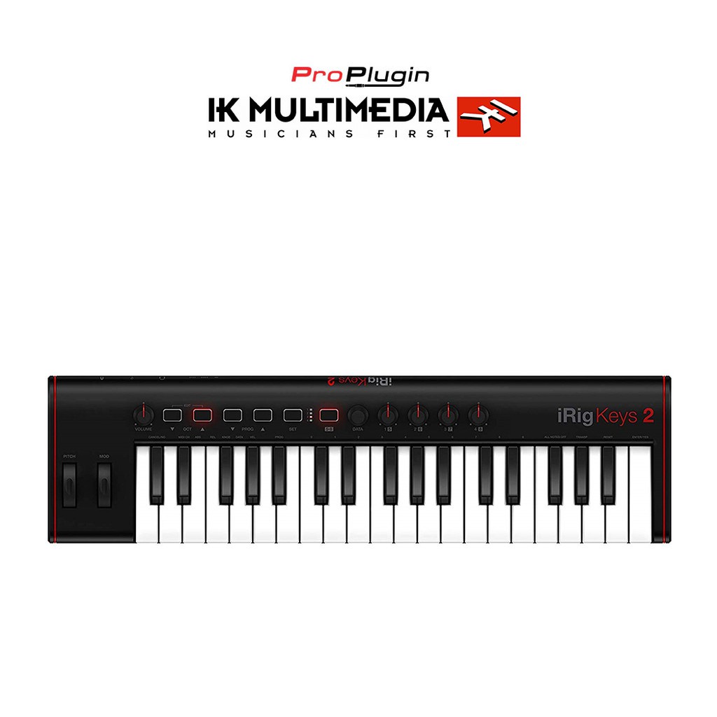 IK Multimedia iRig Keys 2 มิดี้คีย์บอร์ดไบ้ คีย์บอร์ดไฟฟ้า คอนโทรลเลอร์ ขนาดพกพา 37 Key MIDI ...