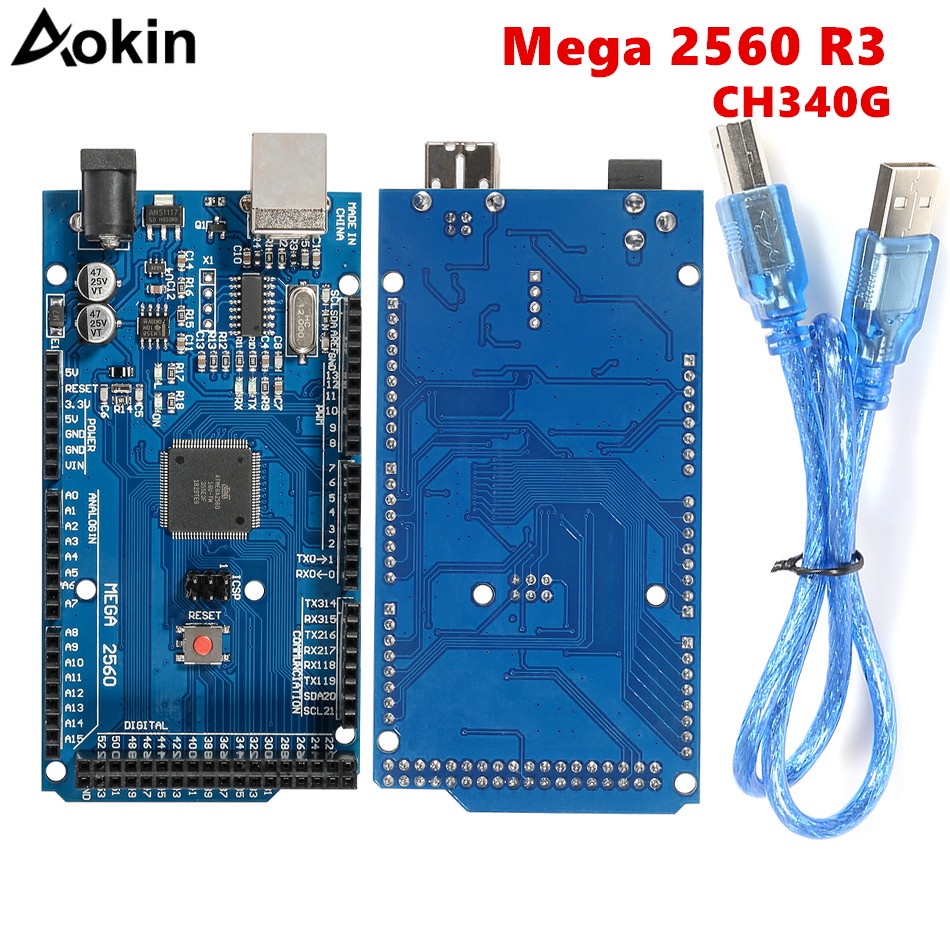 Mega 2560 R3 Mega2560 REV3 For Arduino 2560 MEGA2560 R3 ATmega2560-16AU CH340 CH340G Board With ...