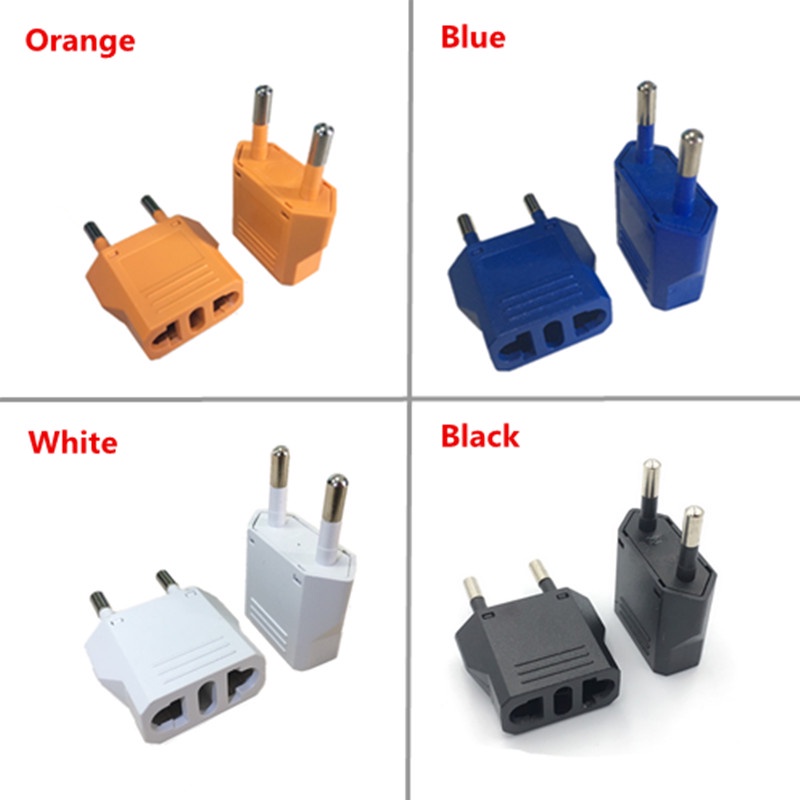 Us To Eu Ac Plug Adapter Converter American Japan Usa To Euro European ...