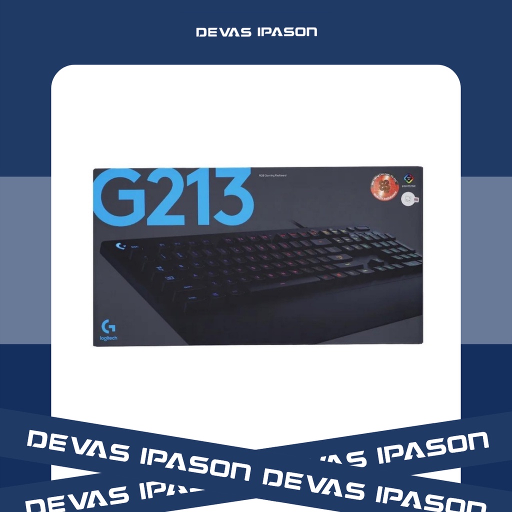 LOGITECH KEYBOARD (คีย์บอร์ด) G213 PRODIGY (MEMBRANE) (RGB LED) (ENTH ...