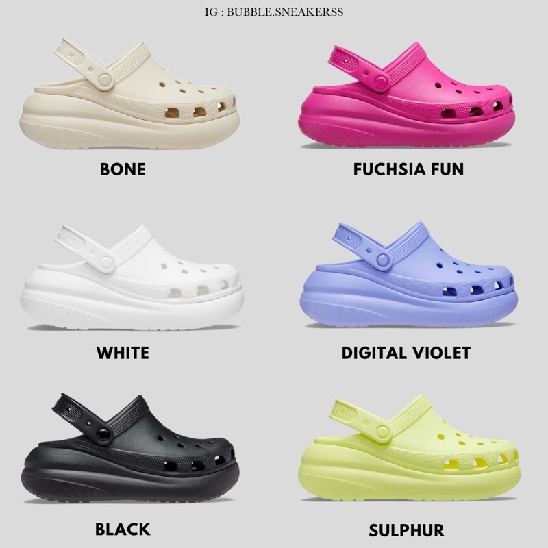 พร้อมส่ง Crocs Classic Crush Clog ของเเท้ 100 - bubble.sneakerss - ThaiPick