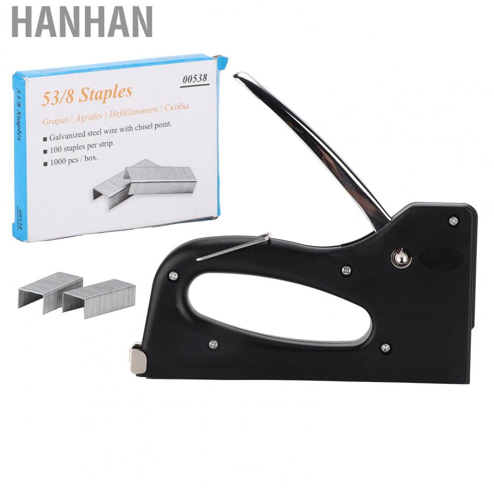 Hanhan 01 Staple Guns LaborSaving Manual Tacker Guns Heavy Duty Nailer ...