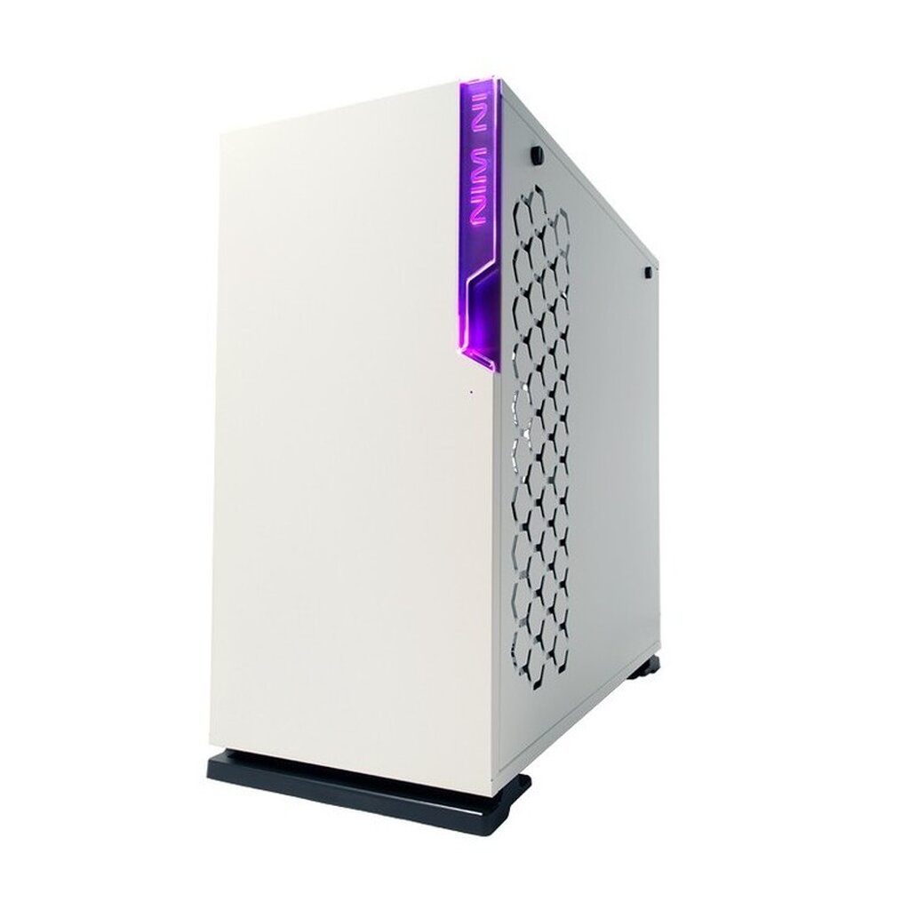 InWin 101 White ATX Mid Tower Gaming Computer Case with Tempered Glass ...