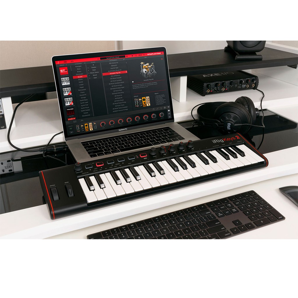IK Multimedia iRig Keys 2 มิดี้คีย์บอร์ดไบ้ คีย์บอร์ดไฟฟ้า คอนโทรลเลอร์ ขนาดพกพา 37 Key MIDI ...