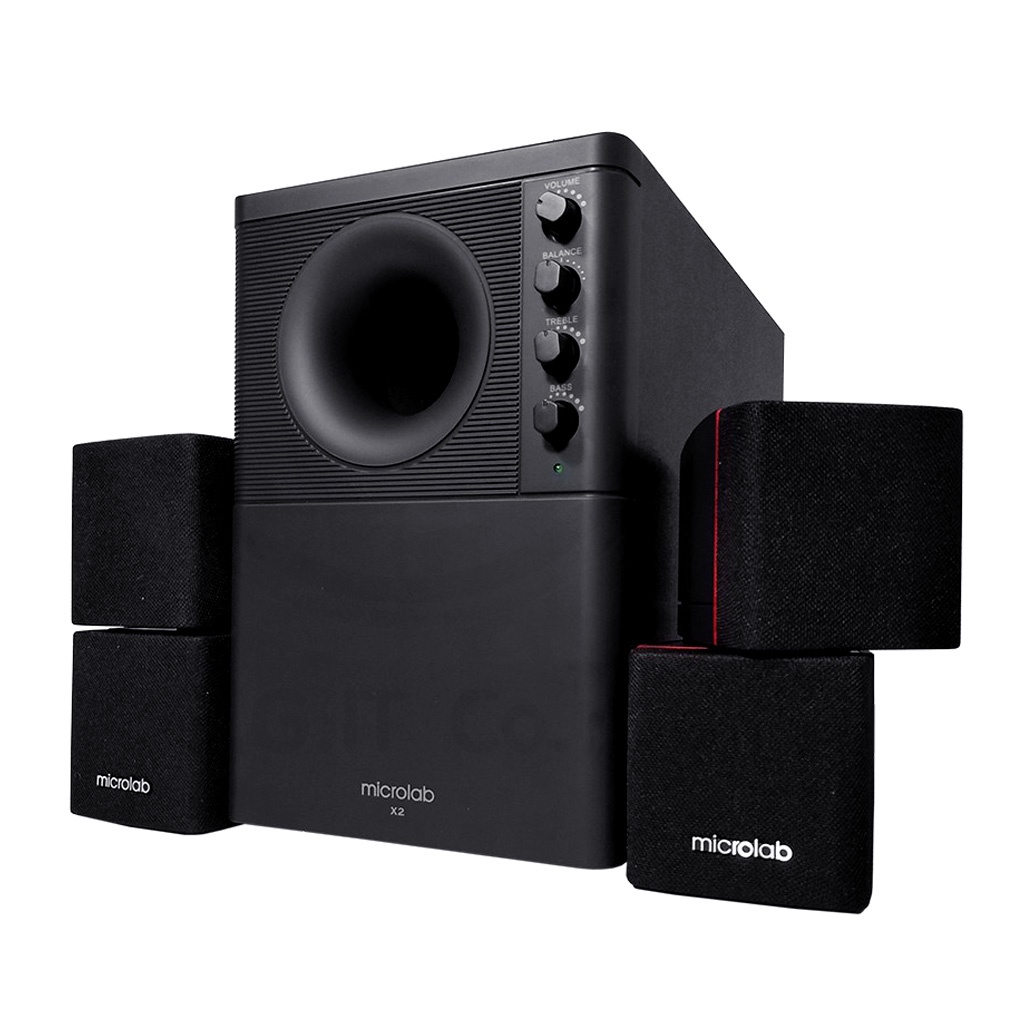Microlab X2 Speaker Bluetooth เสียงสเตอริโอ 2.1 (Subwoofer + Satellite ...