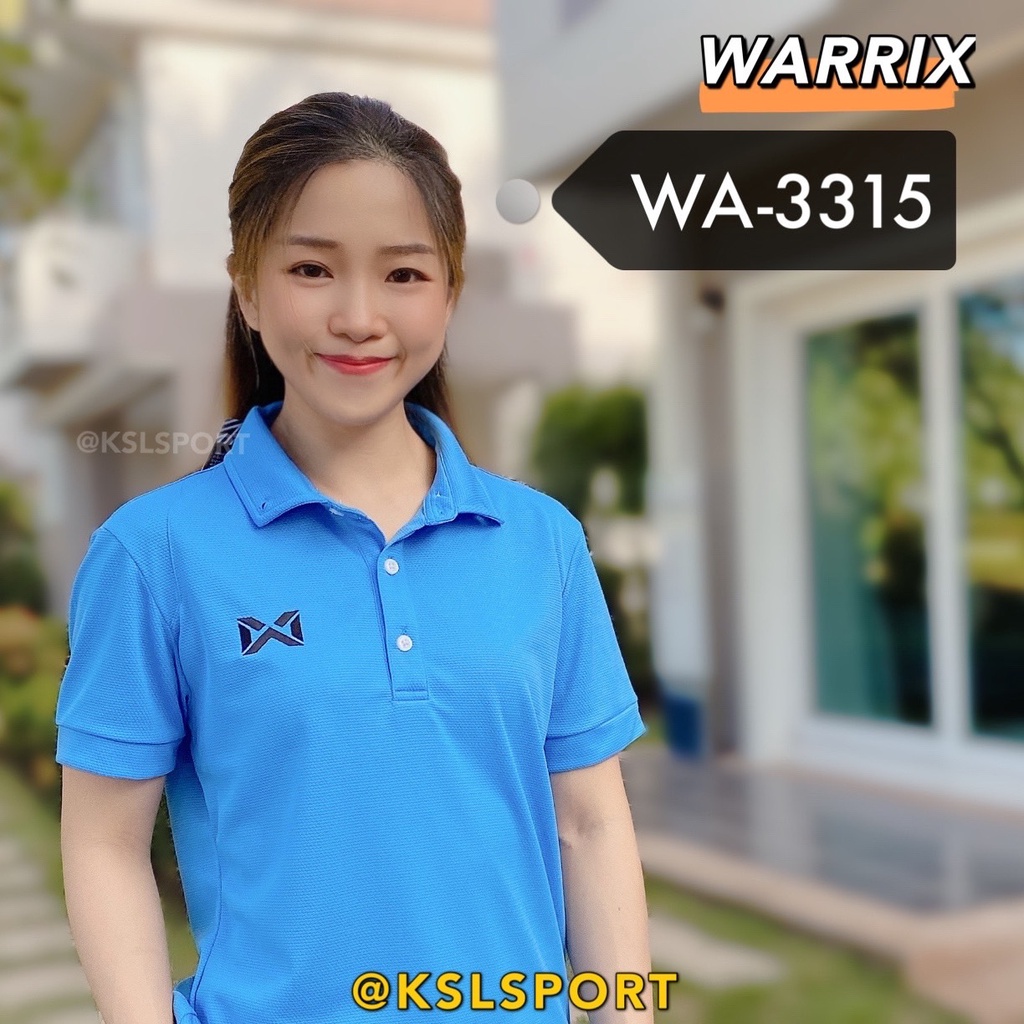 Warrix เสื้อโปโลวาริกซ์ เสื้อวอริกซ์ รุ่น Classic Polo แขนสั้น คอปก สีล้วน ไม่ต้องรีด WA3315 WA ...