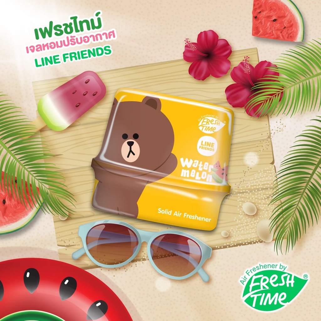 FRESH TIME LINE แตงโม 180 กรัม AIR FRESHENER GEL FRESH TIME WATERMELON ...