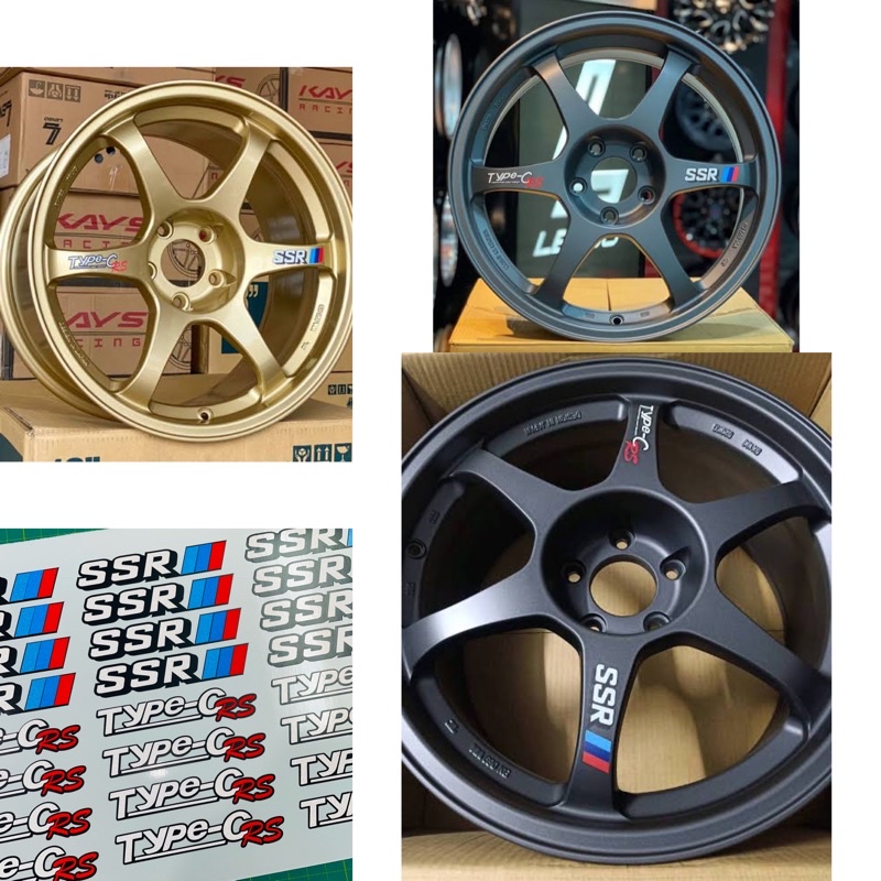 สติกเกอร์ติดแม็กซ์SSR ครบชุด4ล้อ 3Mสะท้อนแสง | Shopee Thailand