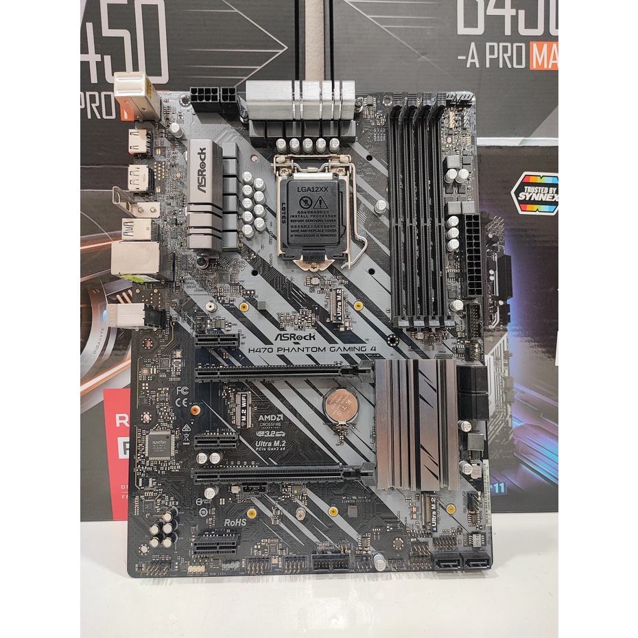 MB H470 Phantom Gaming4 (LGA 1200) บอร์ดใหญ่ | Shopee Thailand