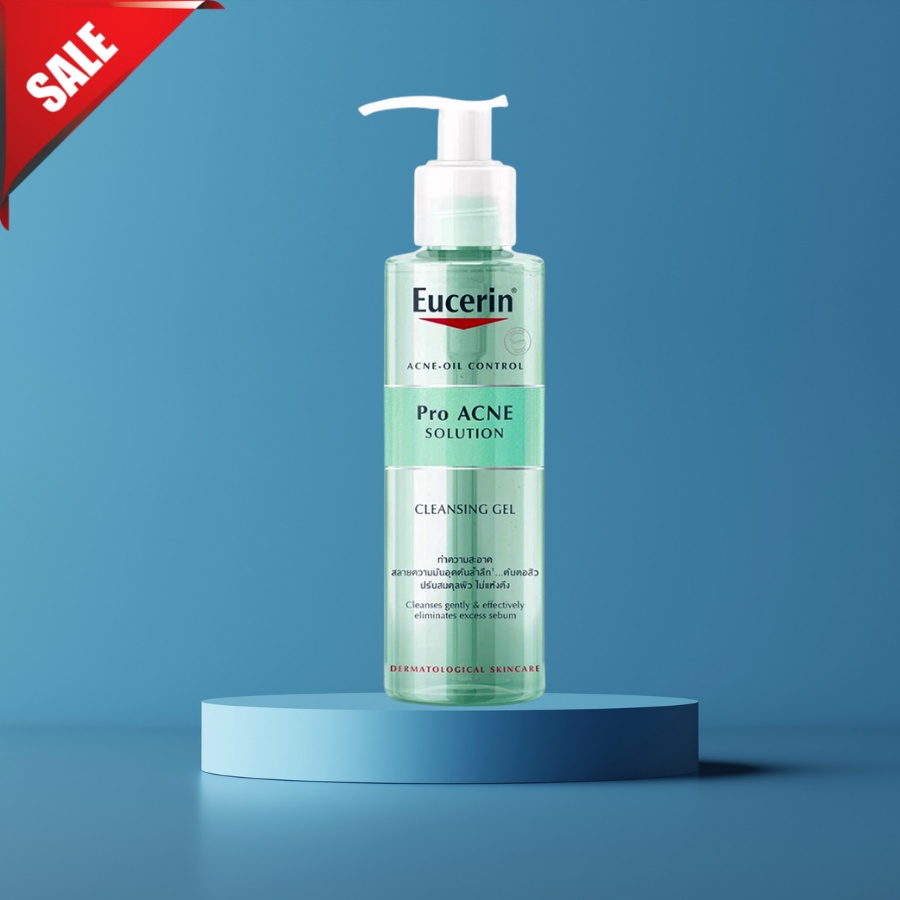 Eucerin Pro ACNE SOLUTION CLEANSING GEL 200ML/400ML | Shopee Thailand