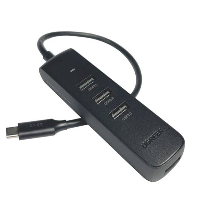 4 Port USB HUB v3.0 UGREEN 10916 Type-C (Black) | Shopee Thailand
